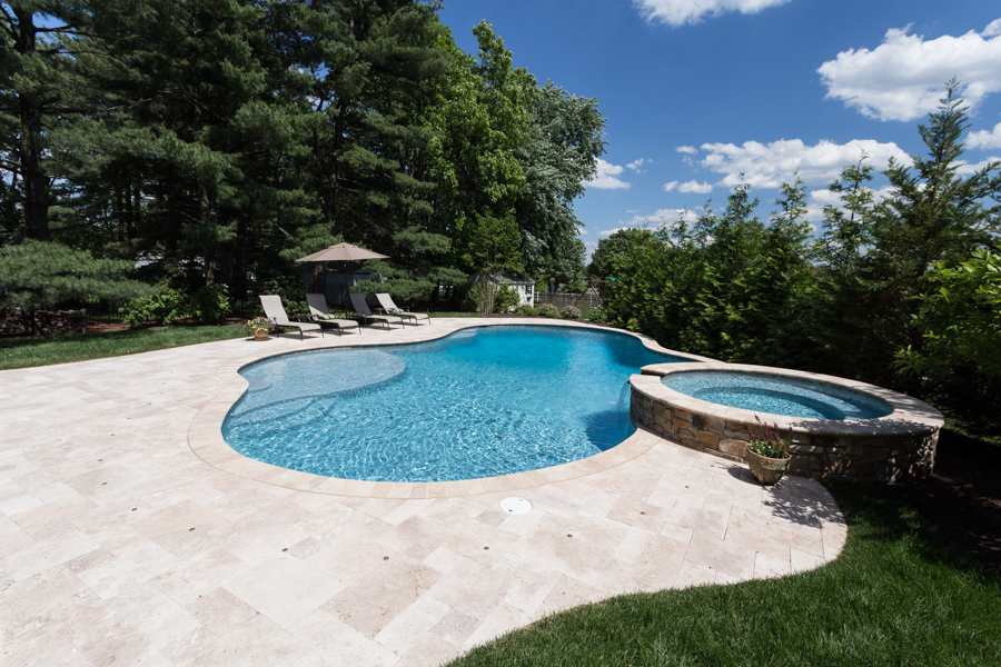 Project #4: Inground Pool, Stonework, and Structure - Bonucci Masonry