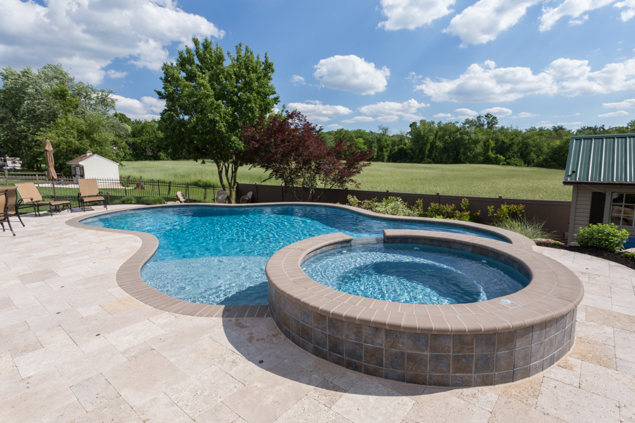 Project #3: Inground Pool, Stonework, and Pergola - Bonucci Masonry