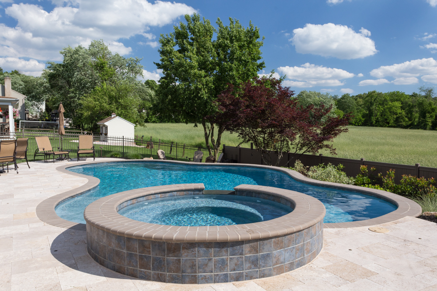 Project #3: Inground Pool, Stonework, and Pergola - Bonucci Masonry